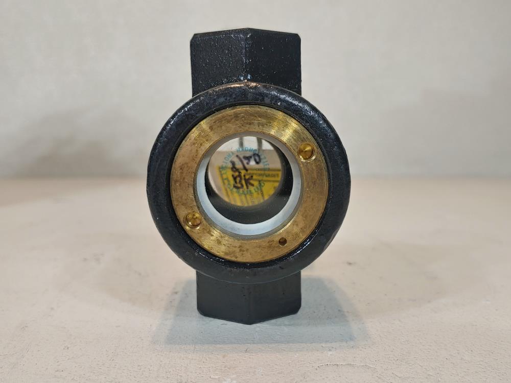 Lot of (2) Jacoby Tarbox 1/2" Carbon Steel Sight Flow Indicator Model ...