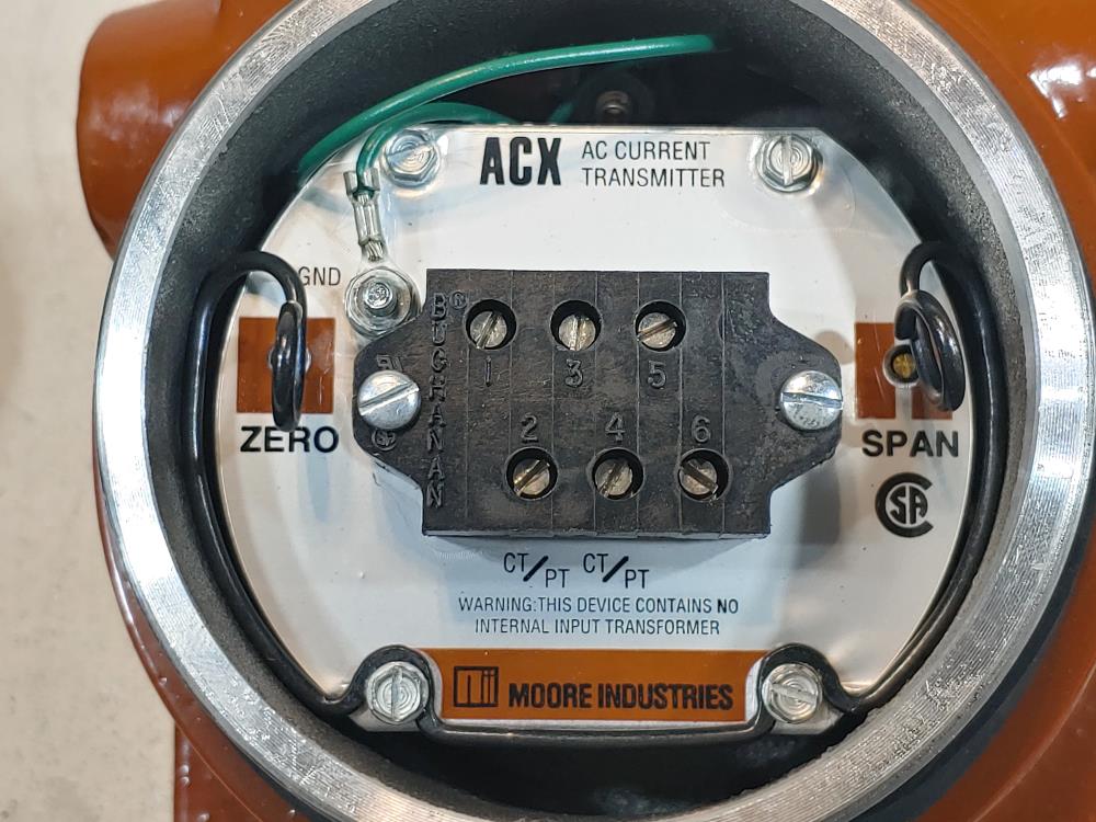 Moore Industries ACX/0-50A/4-20MA/12-42DC-EM E2LSI AC Current Transmitter