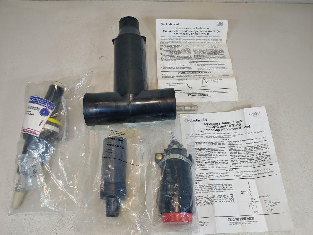 Thomas & Betts Elastimold K655 BLR Deadbreak Elbow Connector Set Kit 1