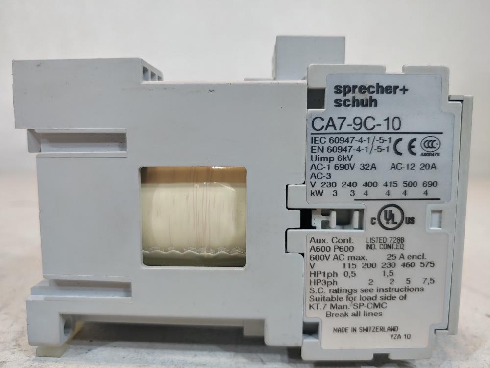 Sprecher & Schuh CA7-9C-10 Contactors