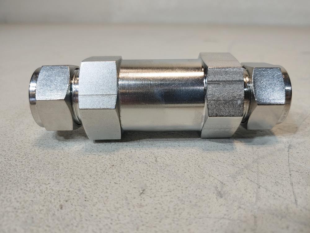 Parker 3/4" A-LOK C-Series Check Valve 12A-C12L-1/3-SS