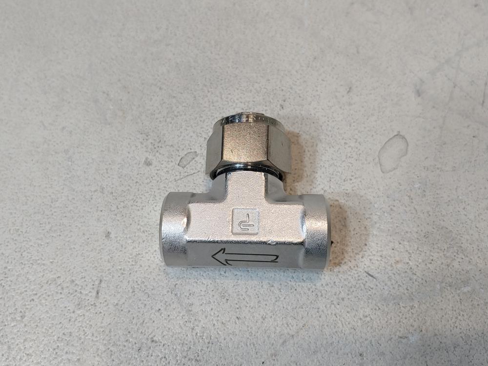 Parker 1/8" Instrumentation TEE Filter 2F-FT4-5-SS