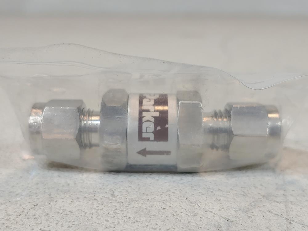Parker 1/4" CO Series Check Valve 4A-CO4L-1/3-V-SS