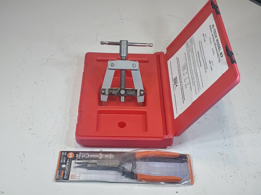 Hi-tech Model 87 Retaining Ring Pliers w/Trusco Snap Ring Pliers