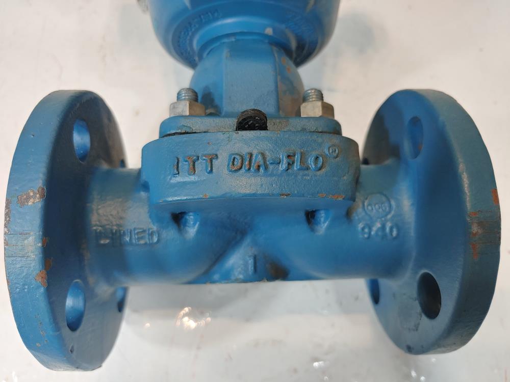 ITT Dia-Flo 1/2" Flanged Diaphragm Valve 1-2558--M-34S-3112