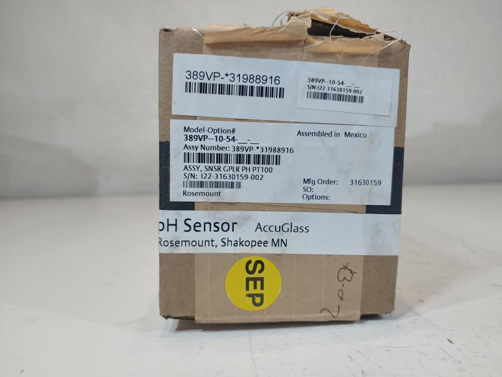 Rosemount Analytical pH/ORP Sensor Model#: 389VP-10-54