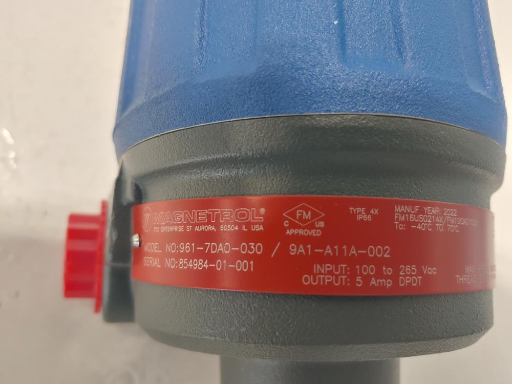 Magnetrol 961-7DA0-030/9A1-A11A-002 Single Point Ultrasonic Level Switch