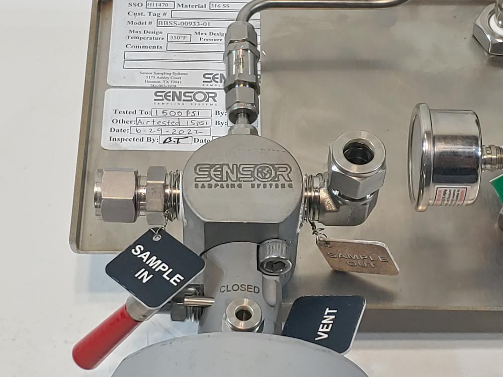 Sensor Sampling Systems Basic Bottle Sampling System BBSS-00933-01, Stainless