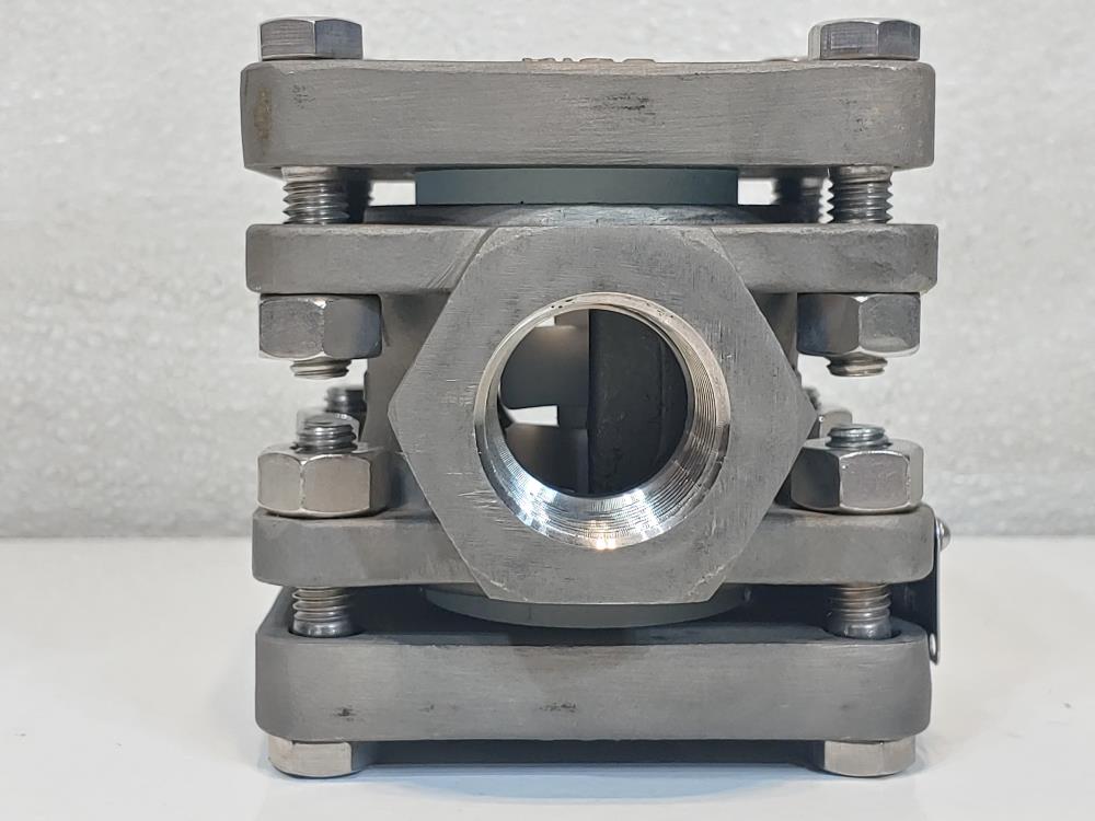 LJ STAR 1" Threaded Sight Flow Indicator CF8M