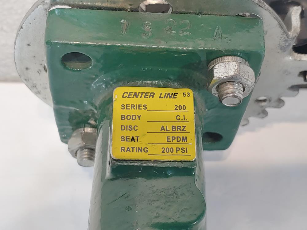 Centerline 4" 200# Series 200 Wafer Butterfly Valve DI/Bronze