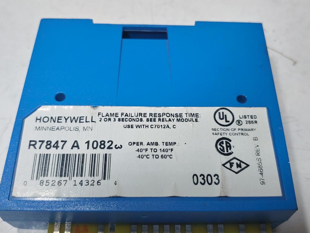 Honeywell Rectification Flame Amplifier Model: R7847 A 1082
