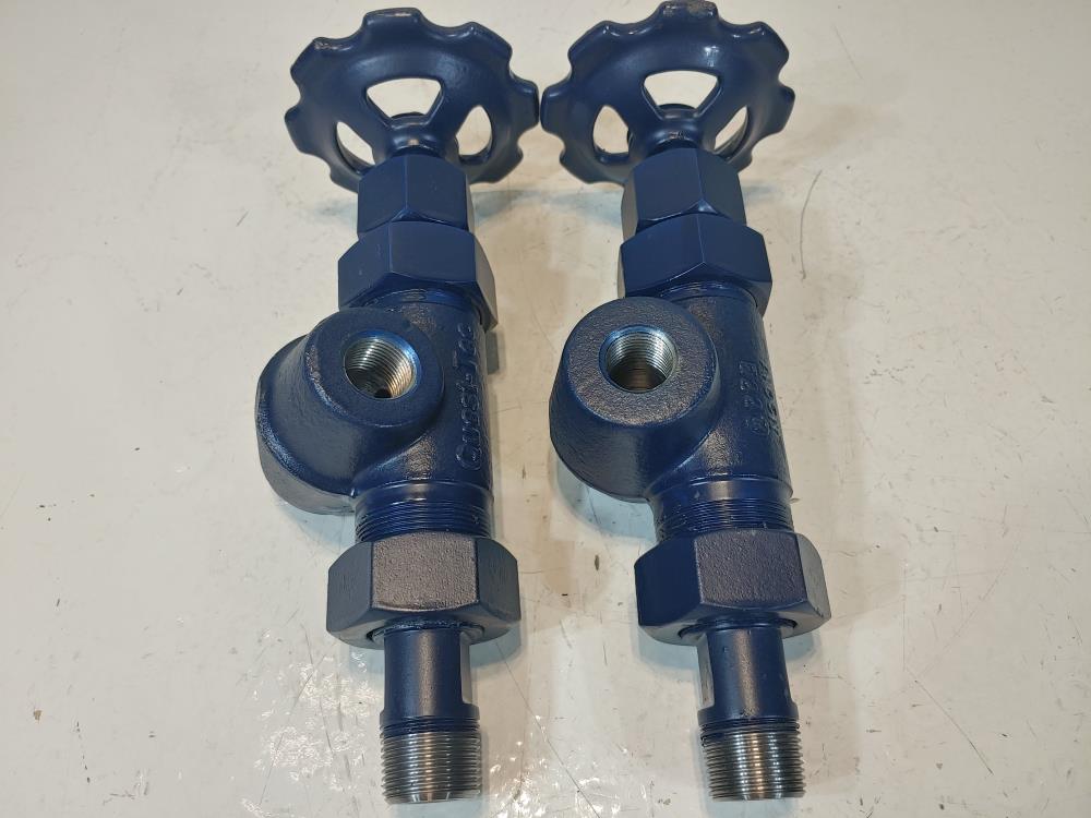 Quest-Tec 2-S 3/4" x 1/2" Gagecock Valves (Set of 2)