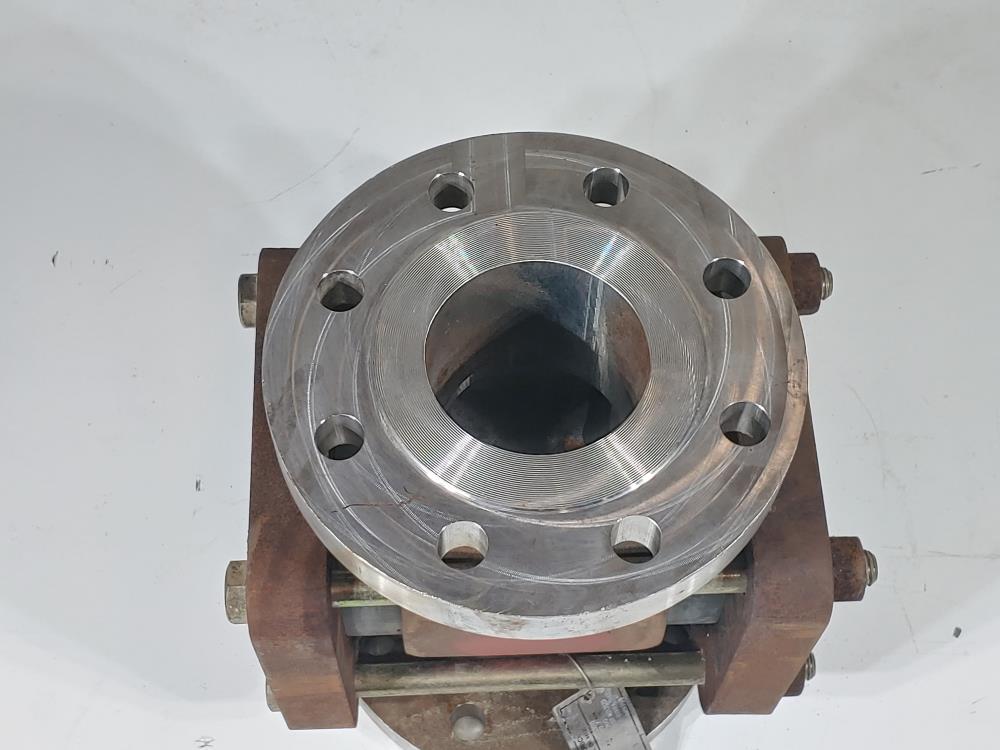 Jacoby Tarbox 4" Flanged Bullseye Plain Sight Flow Indicator F-910HPA 316SS