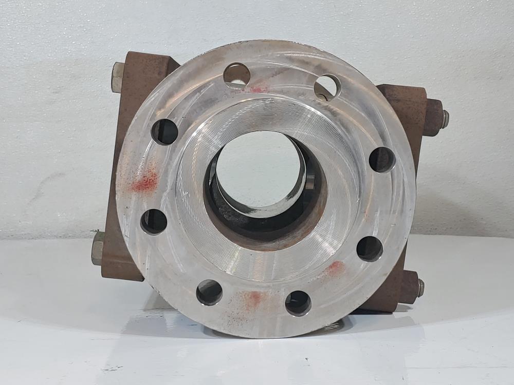 Jacoby Tarbox 4" Flanged Bullseye Plain Sight Flow Indicator F-910HPA 316SS