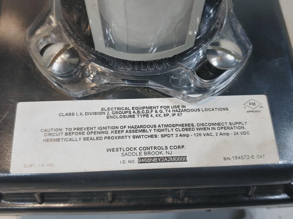 Westlock Controls Valve Position Indicator Proximity Switch 9468NBY2A2M0600