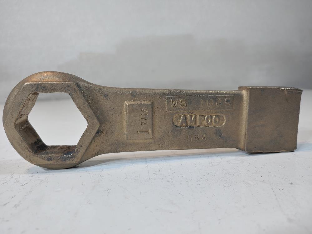 Ampco 1-7/16" Aluminum/Bronze 6-Point Striking Wrench Model WS-1809