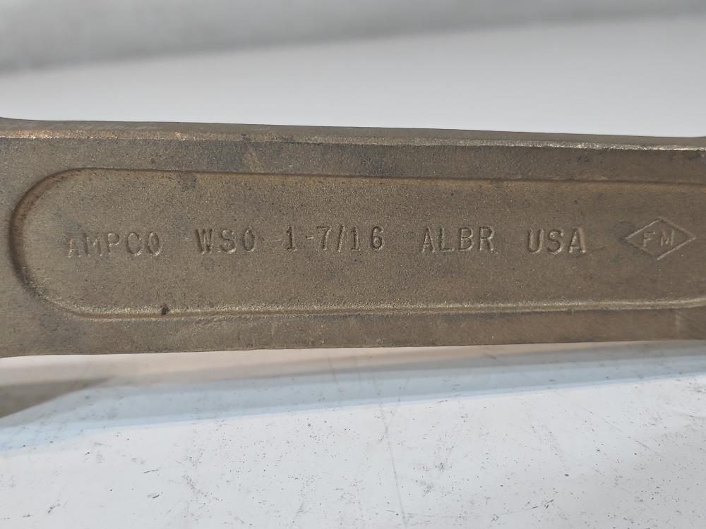 Ampco 1- 7/16" Open End Aluminum / Bronze Non Sparking Wrench