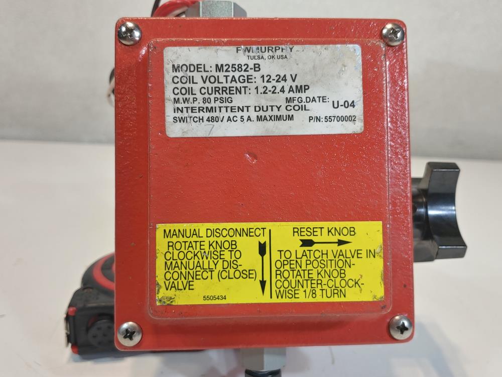 Murphy Fuel Shut Off Valve M2582-B