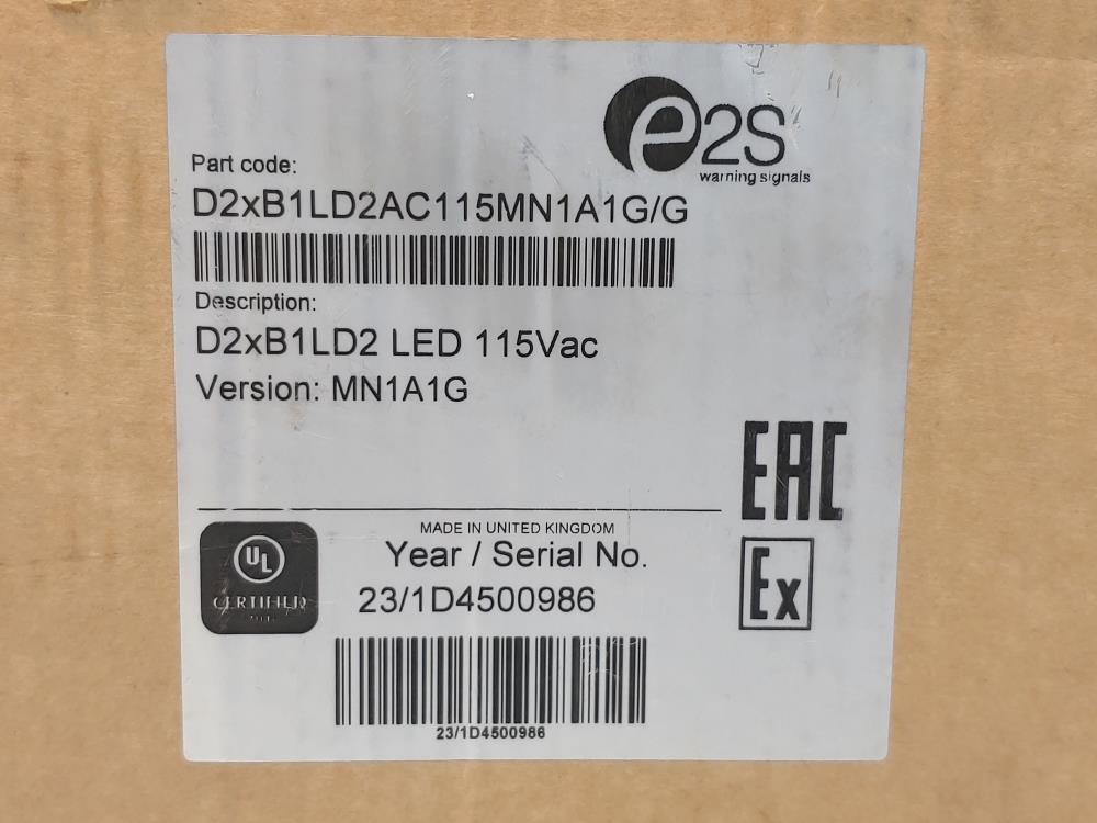 E2S Warning Signals LED Beacon D2XB1LD2AC115MN1A1G/G