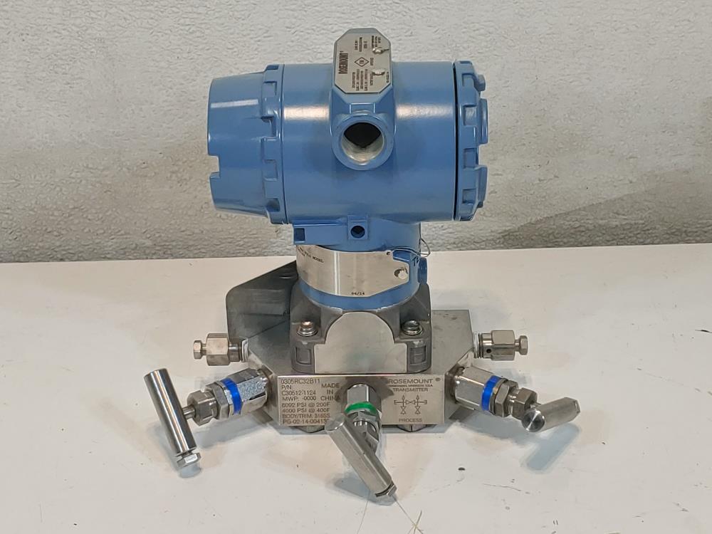 Rosemount 3051 Smart Family Hart Transmitter w/Manifold ...