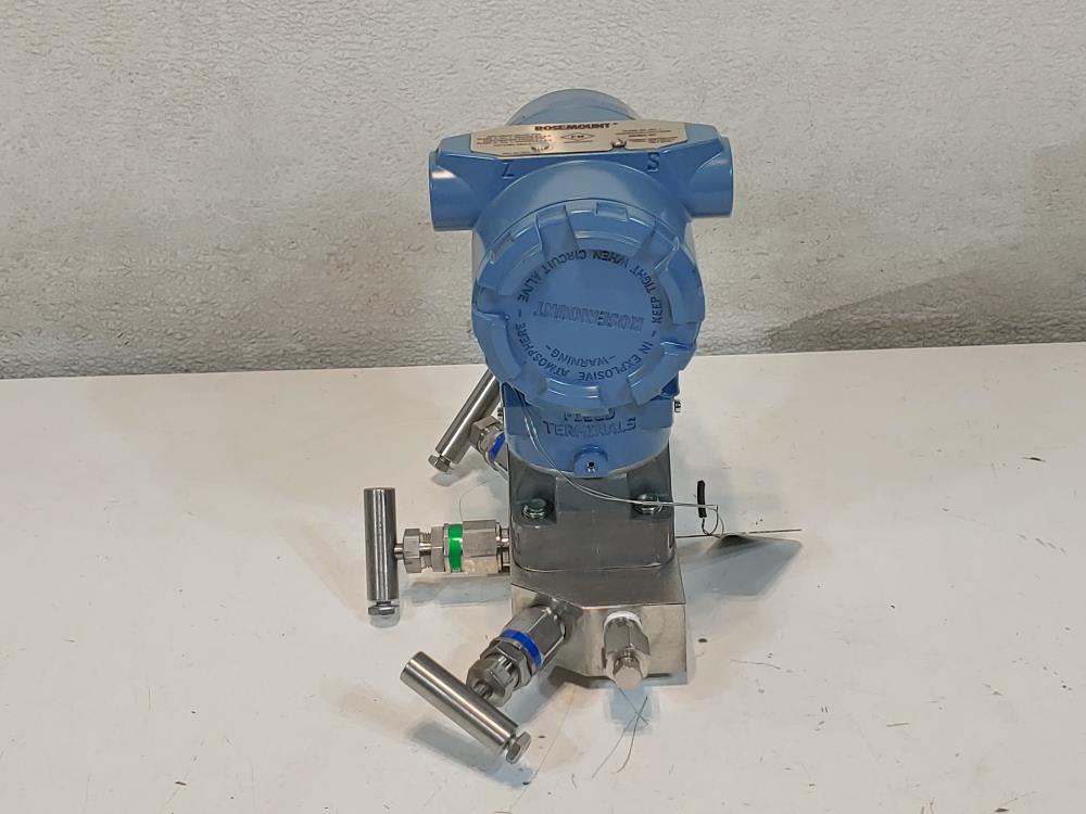 Rosemount 3051 Smart Family Hart Transmitter w/Manifold ...