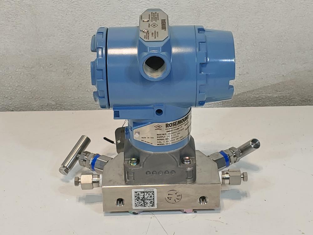 Rosemount 3051 Smart Family Hart Transmitter w/Manifold ...