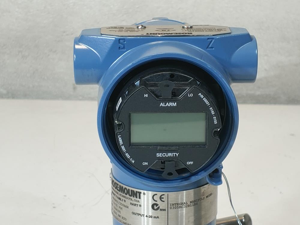 Rosemount 3051 Smart Family Hart Transmitter w/Manifold ...