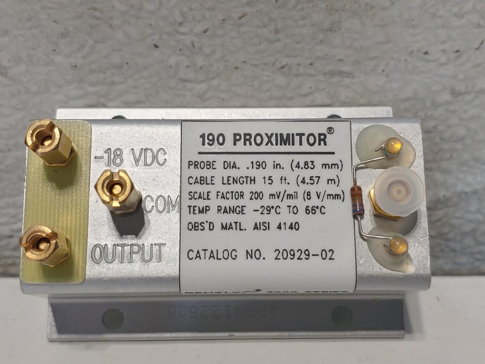 Bently Nevada 190 Proximitor 20929-02