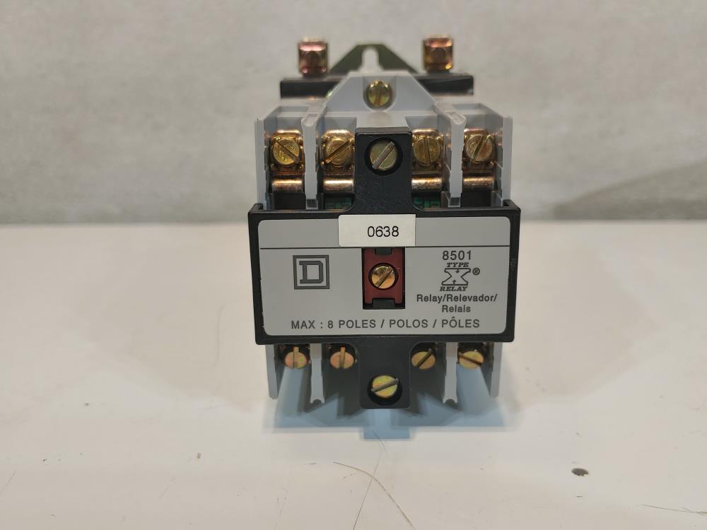 Square D DC Control Relay Series A Type X Model#: 8501XD020V62