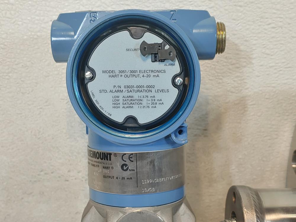 Rosemount 3051 Smart Hart Family Pressure Transmitter 3051CD2A22A1ASOB4K5