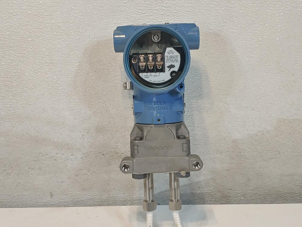 Rosemount 3051 Smart Family Hart Pressure Transmitter w/ 750 PSIG Diaphragm
