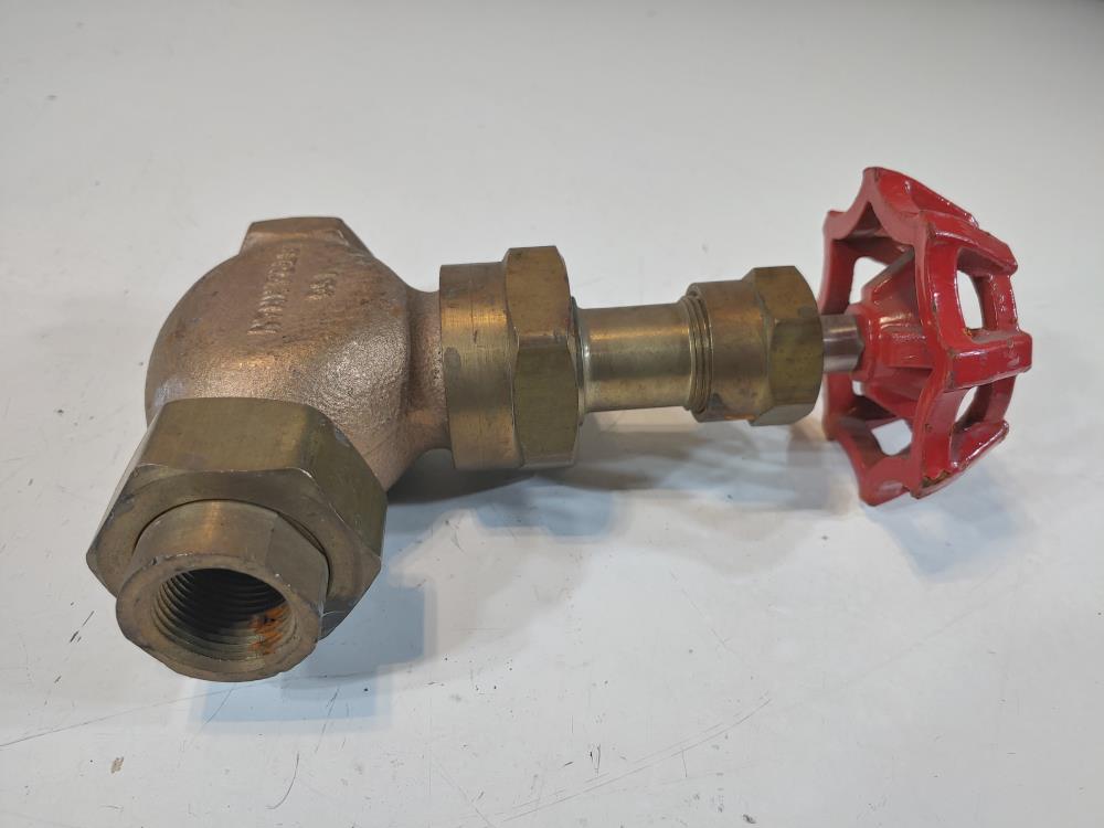 Strahman V-14U 3/4" NPT Soft Seal Piston Steam Valve w/ Red Handle