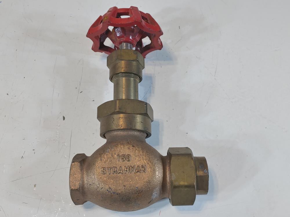 Strahman V-14U 3/4" NPT Soft Seal Piston Steam Valve w/ Red Handle