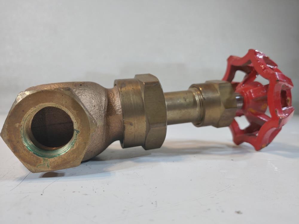 Strahman V-14U 3/4" NPT Soft Seal Piston Steam Valve w/ Red Handle