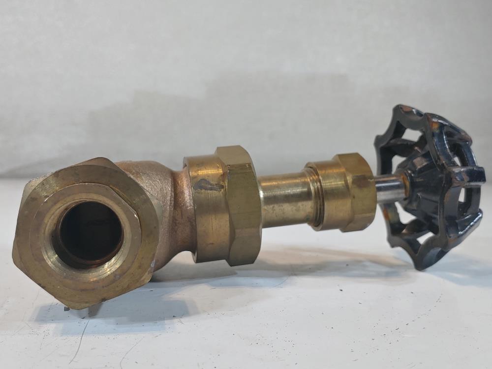 Strahman V-14U 3/4" NPT Soft Seal Piston Steam Valve w/ Black Handle