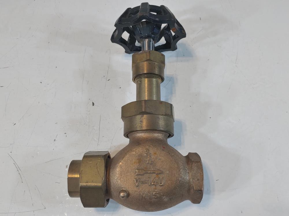 Strahman V-14U 3/4" NPT Soft Seal Piston Steam Valve w/ Black Handle