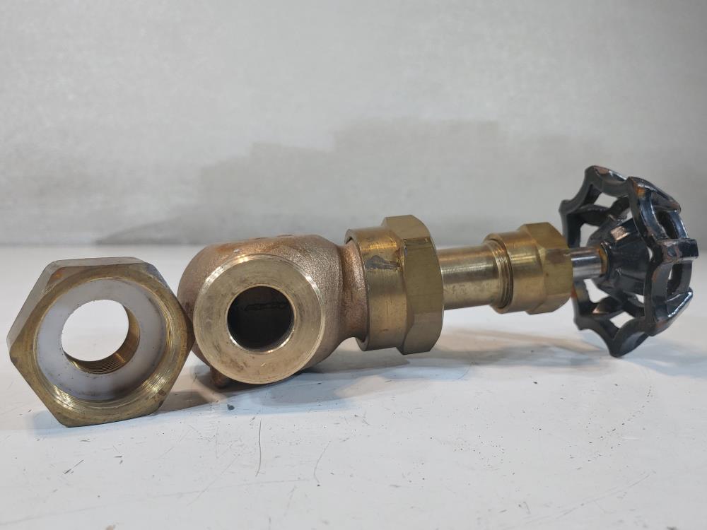 Strahman V-14U 3/4" NPT Soft Seal Piston Steam Valve w/ Black Handle