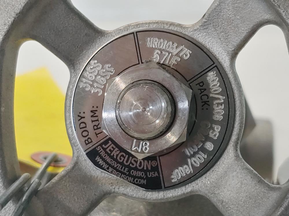 Set of 1/2" x 3/4" Jerguson Stainless Steel Gagecocks MRO103/75