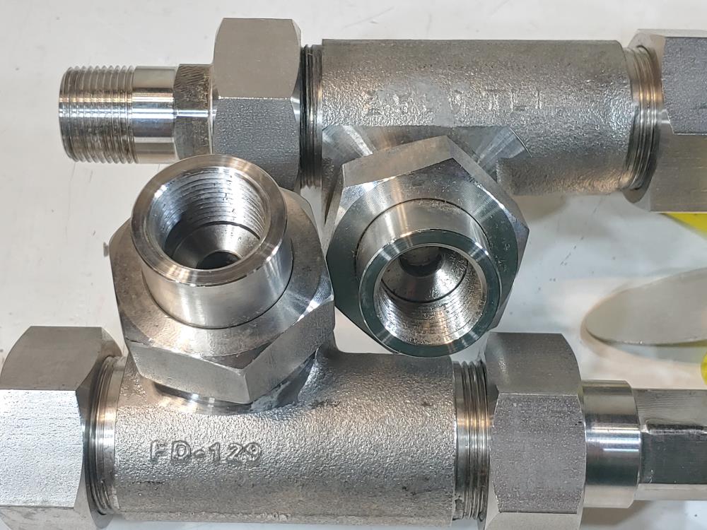 Set of 1/2" x 3/4" Jerguson Stainless Steel Gagecocks MRO103/75