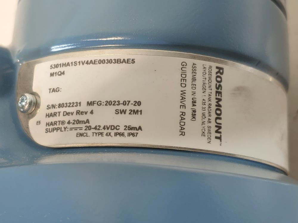 Rosemount 5300 Series Guided Wave Rader Level Transmitter