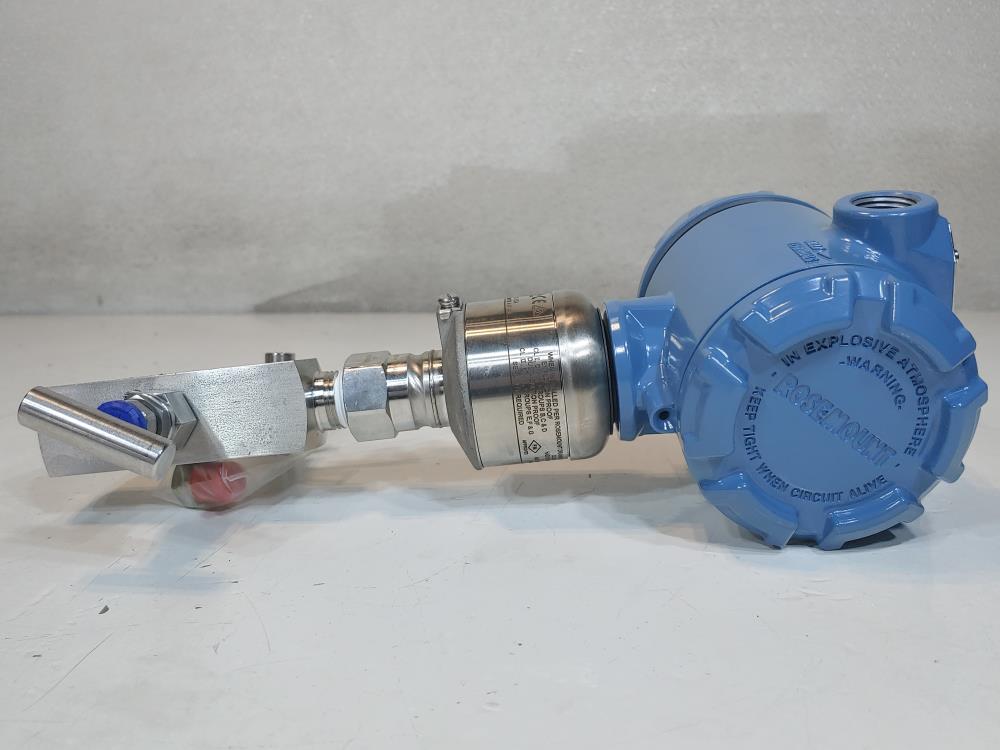 Rosemount 3051S1TG Pressure Transmitter w/ Manifold R306ET22BA11