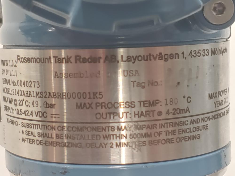 Rosemount Vibrating Fork Level Switch W 2 300 Flange