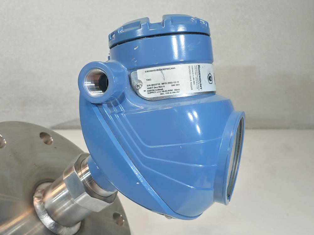 Rosemount 5301 Guided Wave Radar Level Transmitter w/ 4" Flange