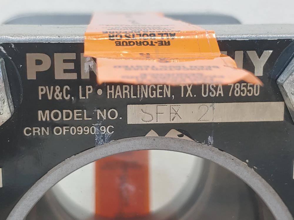 Penberthy 2" Steel SF2 Flanged Sight Flow Indicator Plain Style