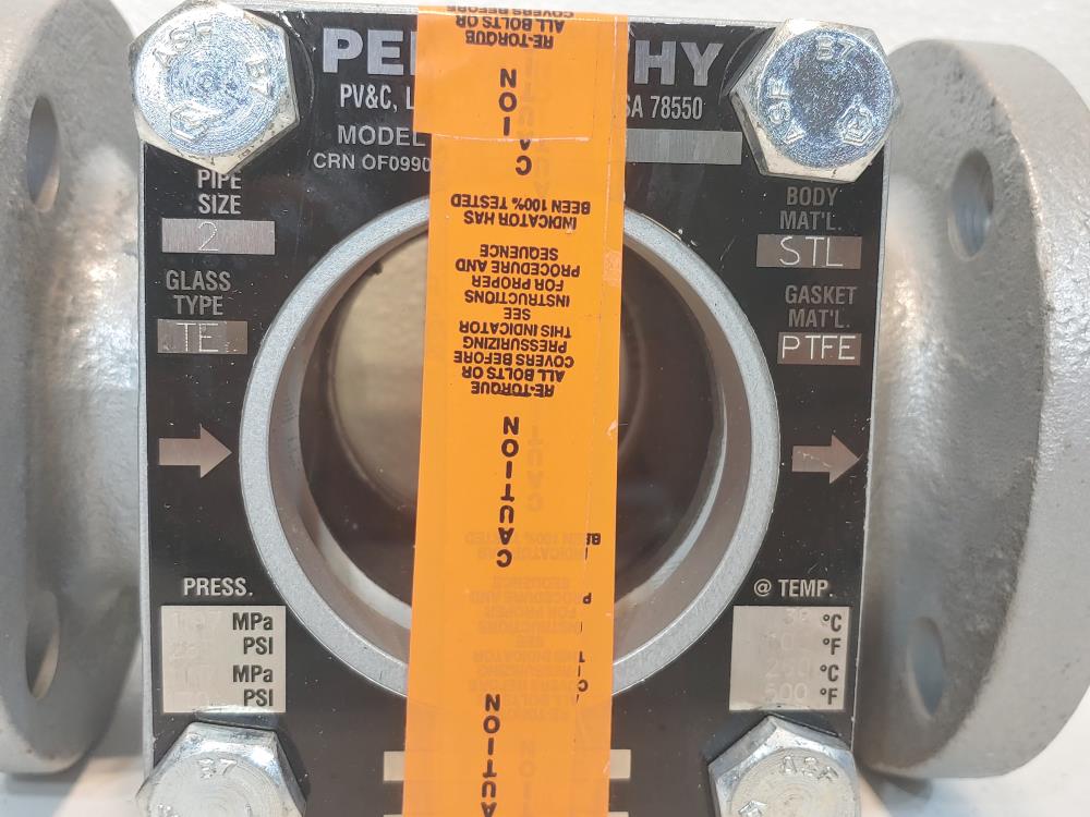 Penberthy 2" Steel SF2 Flanged Sight Flow Indicator Plain Style