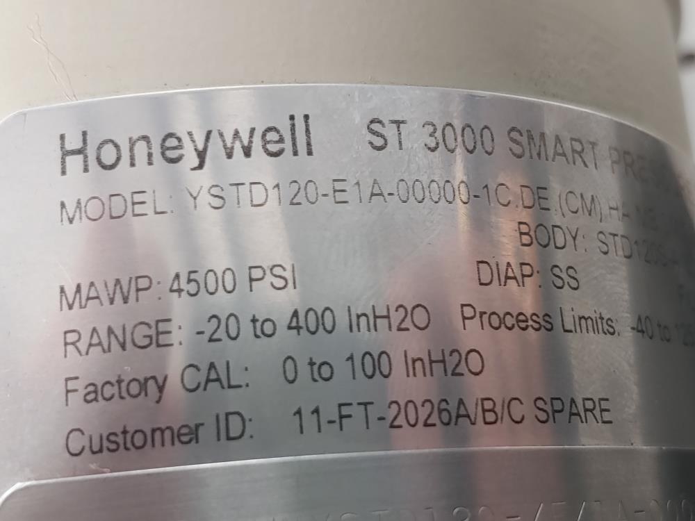 Honeywell ST3000 YSTD120-B1A-00000-1C DE Smart Pressure Transmitter
