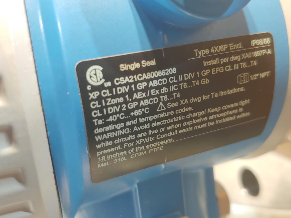 Endress Hauser Deltabar S Differential pressure Transmitter PMD75B-1W560/0