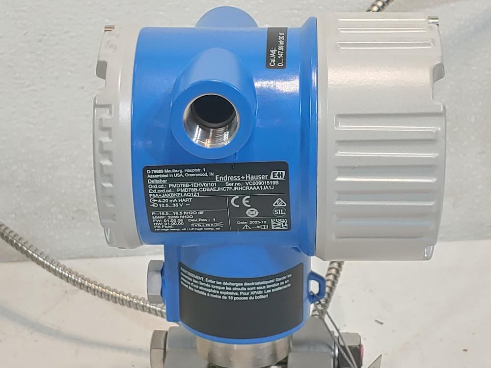 Endress Hauser Deltabar PMD78B Differential Pressure Transmitter ...