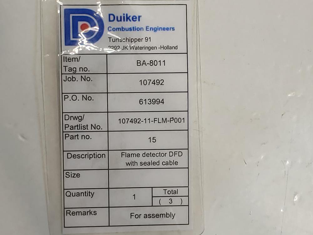 BFI Automation CFC20001R1 Flame Controller w / Flammenwatcher