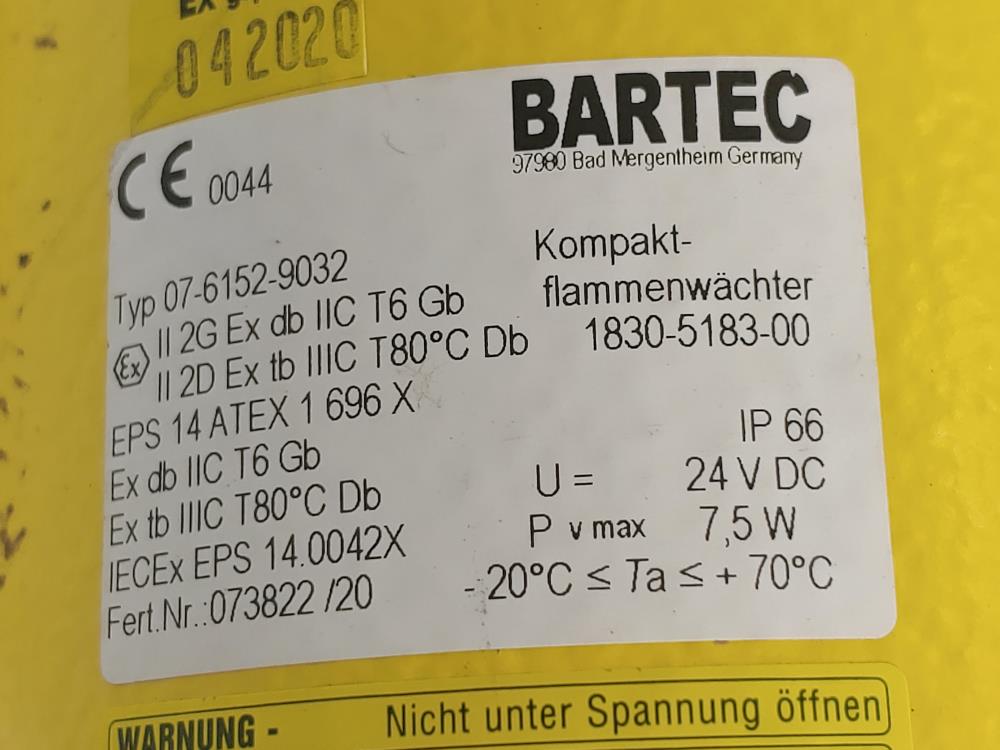 BFI Automation CFC20001R1 Flame Controller w / Flammenwatcher